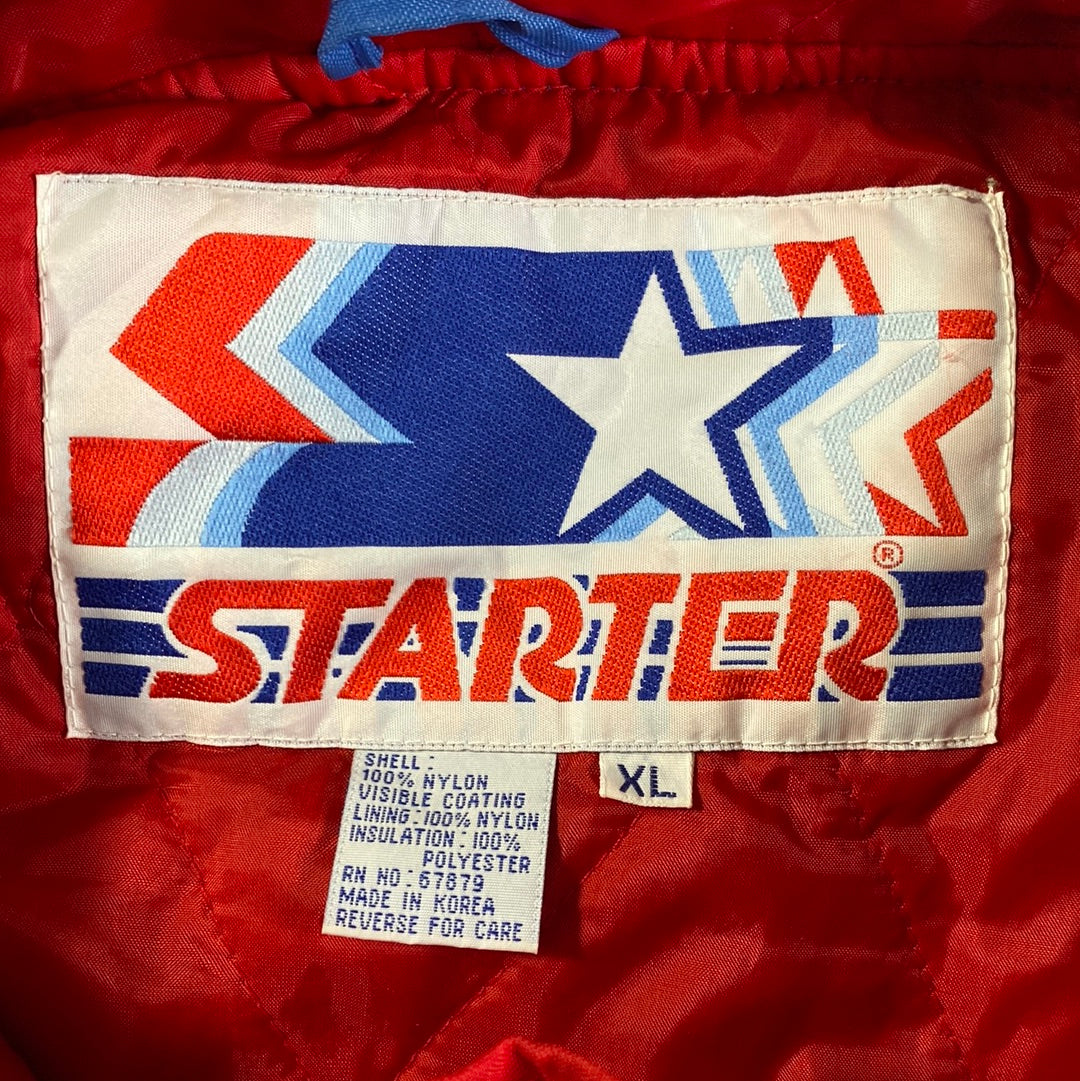 90's STARTER x NEW YORK RANGERS Size XL Vintage NHL Nylon Jacket / A87 ...