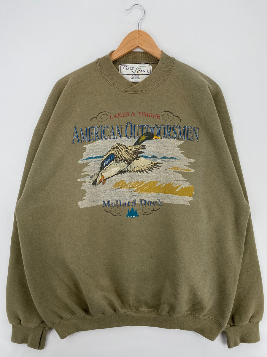 .Vintage GALT SAND AMERICAN OUTDOORSMEN MALLARD DUCK Made in USA Size ...