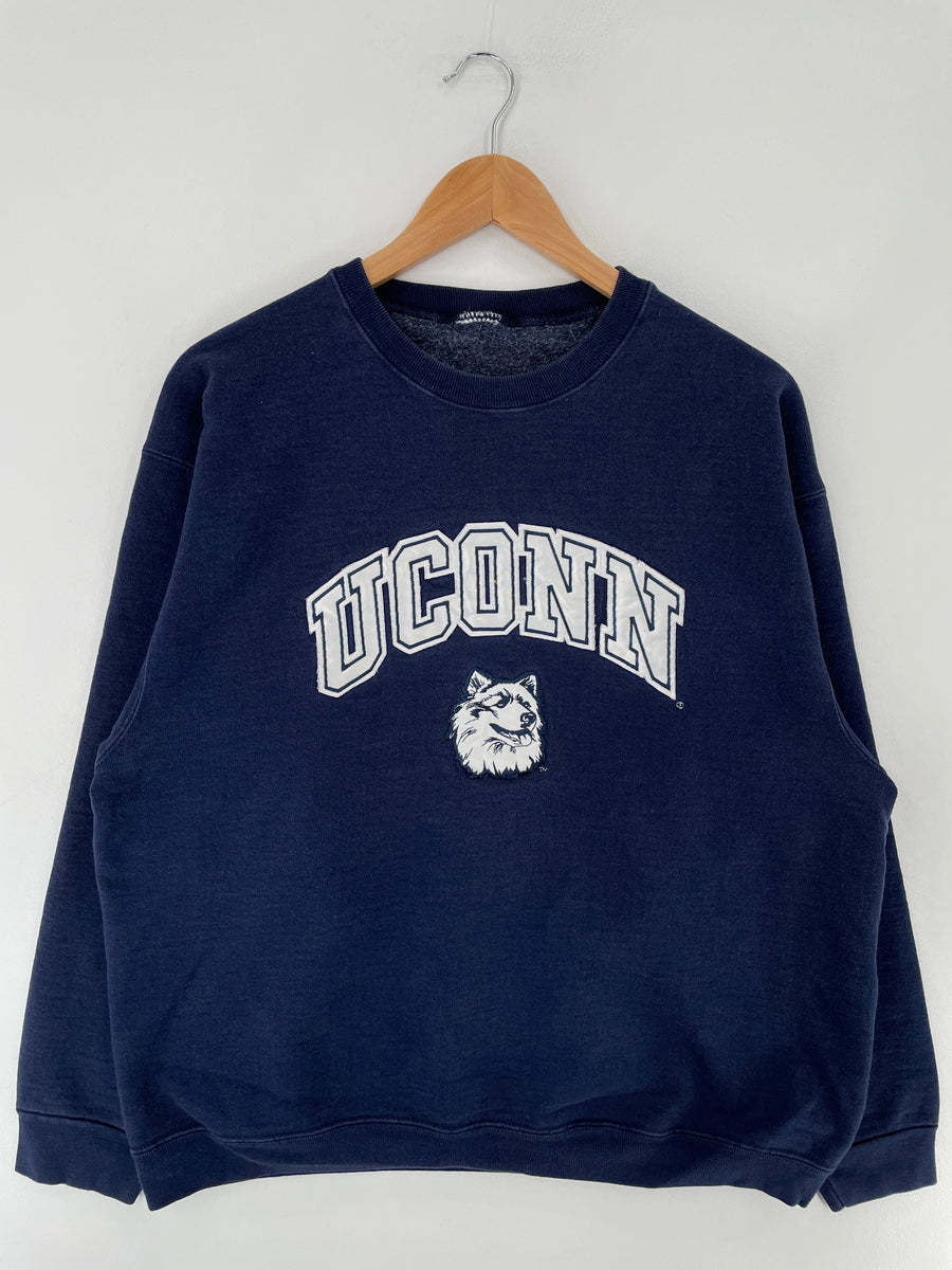 Vintage UCONN HUSKIES Size Approx.XL College Sweat-Shirt / E6243S ...